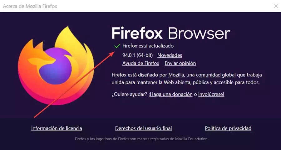I-update ang Firefox