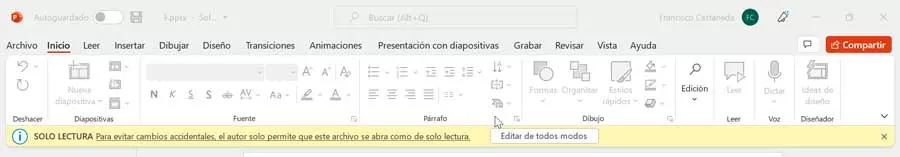 powerpoint edit read only