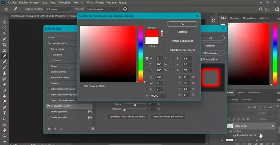 Photoshop selector de color