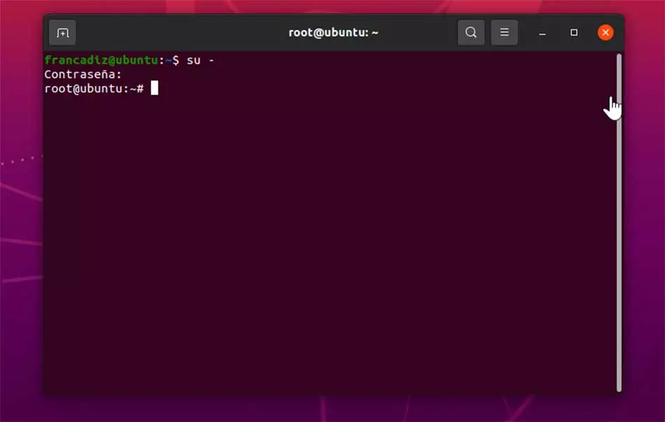 Linux terminal ferifiearje as root