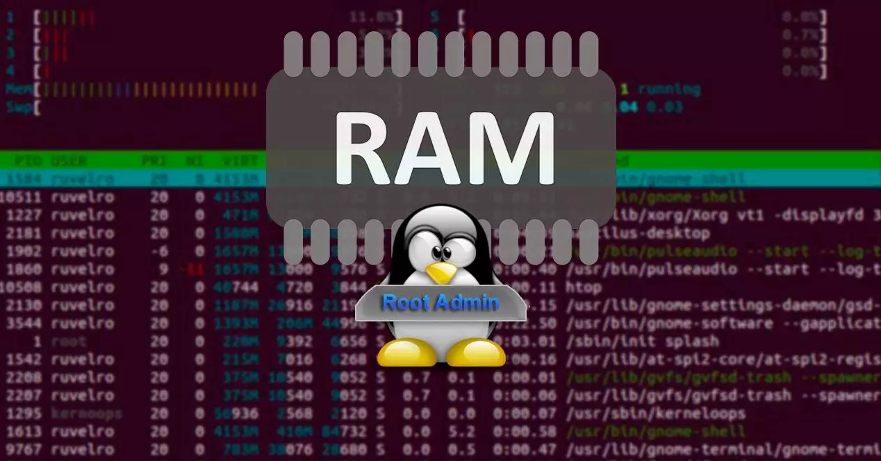 Visualizza i processi e l'utilizzo di CPU e RAM in Linux - Monitora le prestazioni