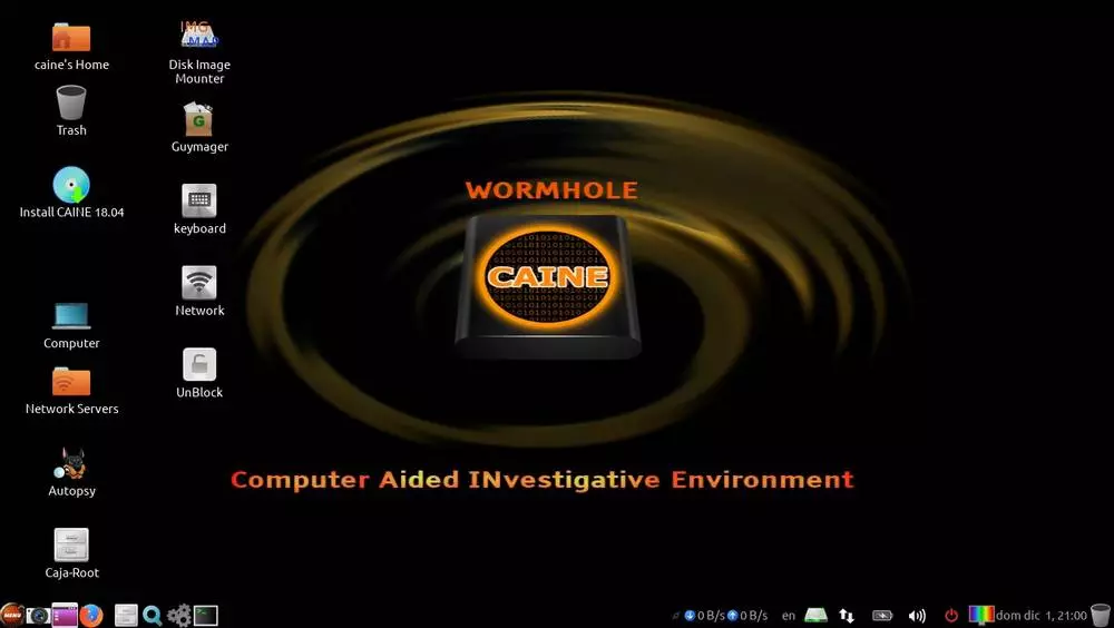 CAINE Linux Desktop