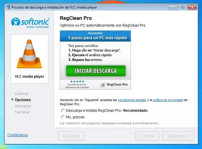 Downloader Softonic adware PC
