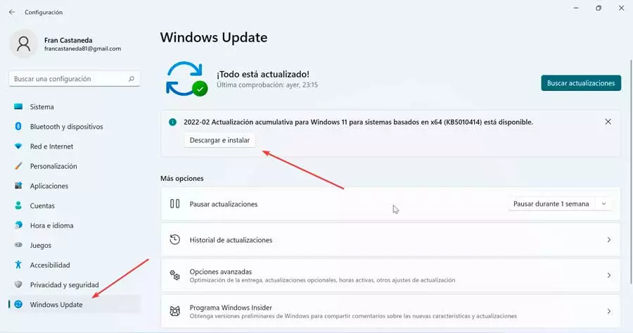 Atjauniniet Windows 11